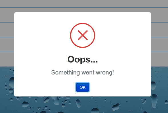 SweetAlert 1 Confirm buttons Ok Alerts
